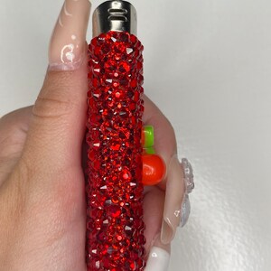 Cherry Red Rhinestone Lighter - Etsy