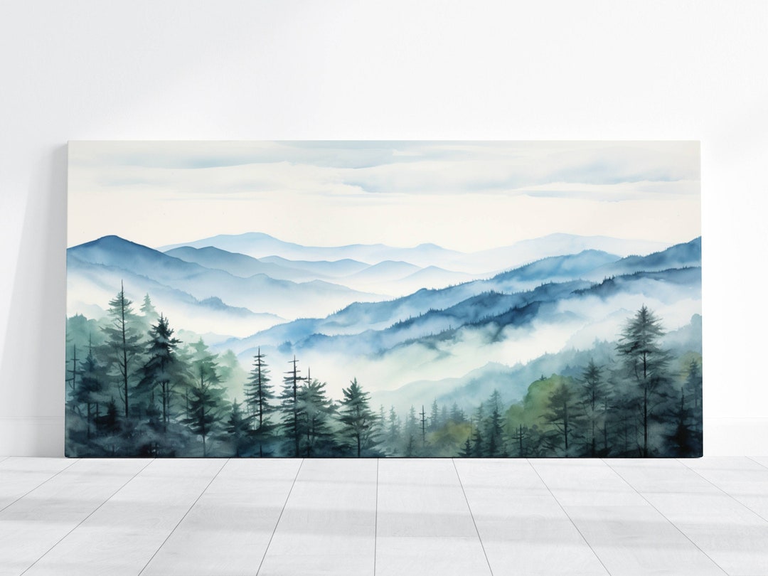 Blue Ridge Mountains Painting, Blue Ridge Mountains Art, Appalachian ...
