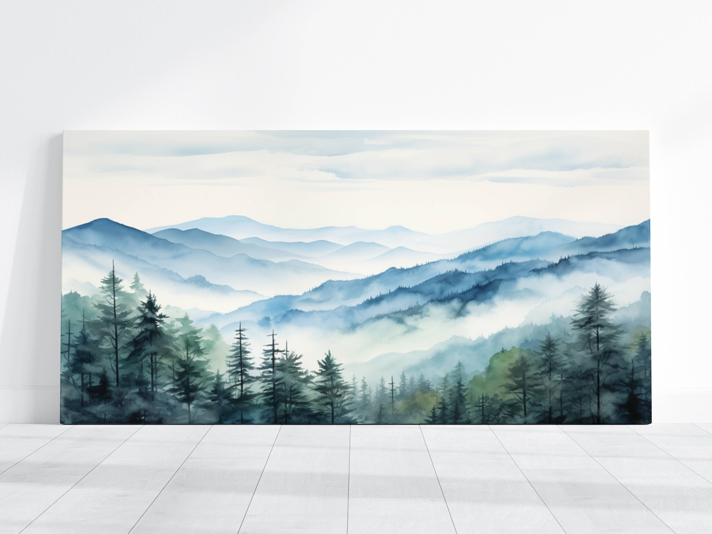 Blue Ridge Mountains Painting, Blue Ridge Mountains Art, Appalachian ...
