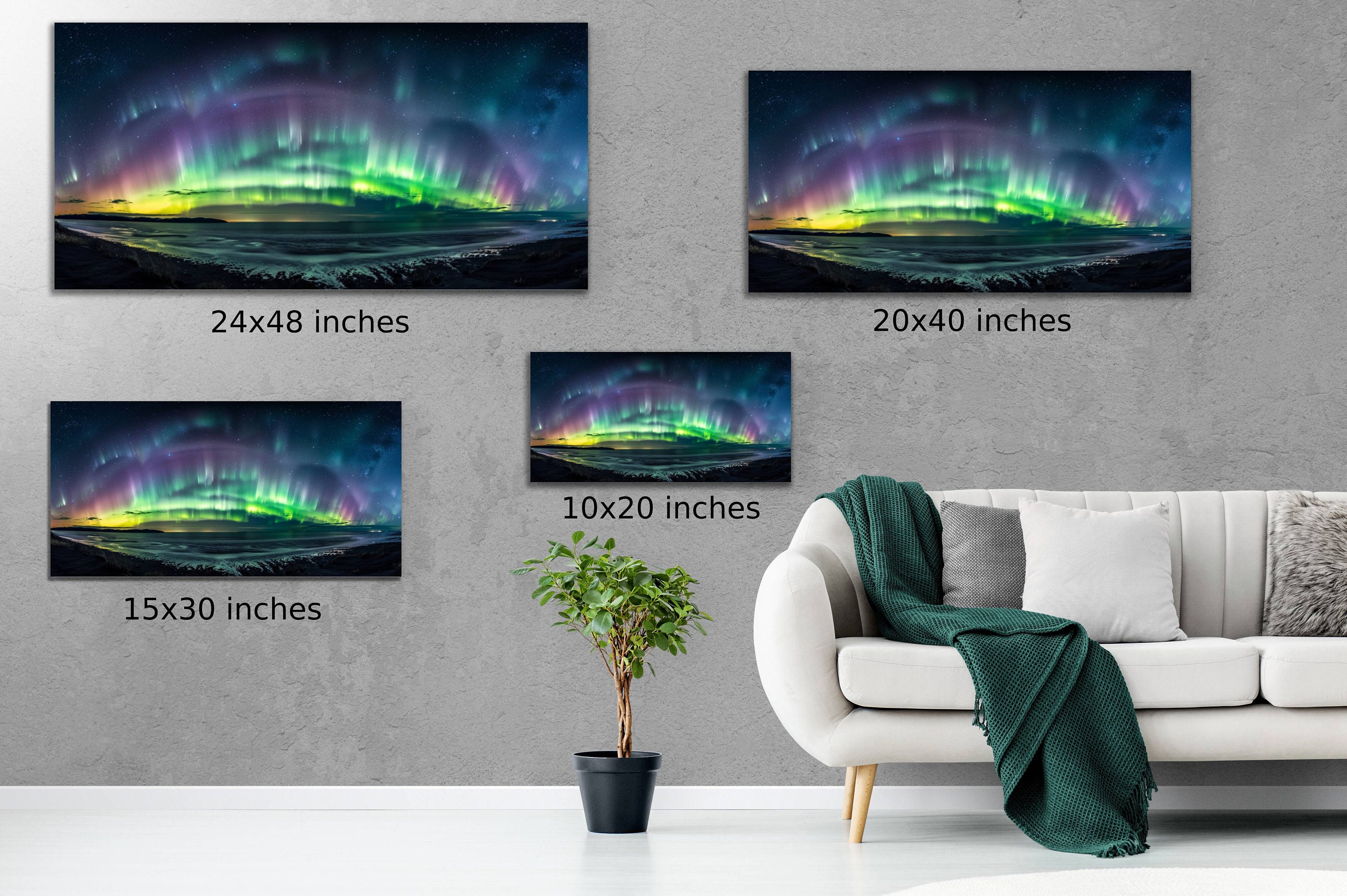 Northern Lights Aurora Borealis Photography, Northern Lights Artwork ...