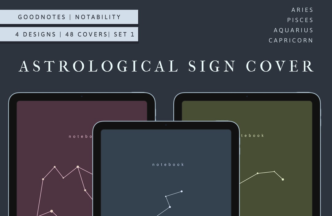Astrology Sign Goodnotes Covers Personal Digital Planner Goodnotes ...