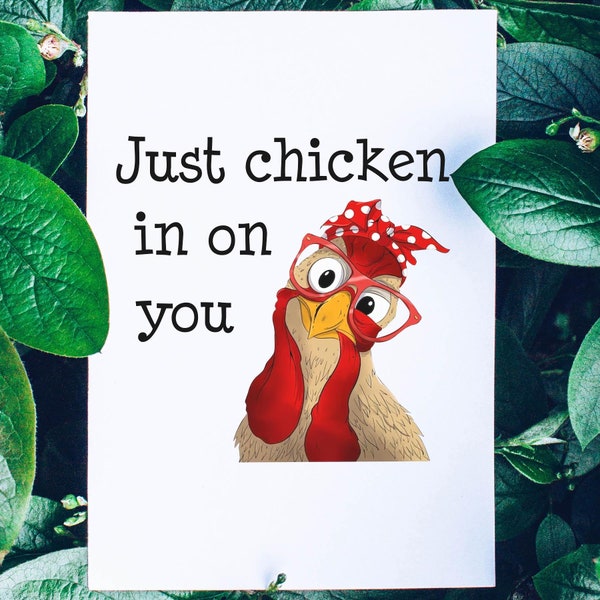 Just Chicken on You - Etsy