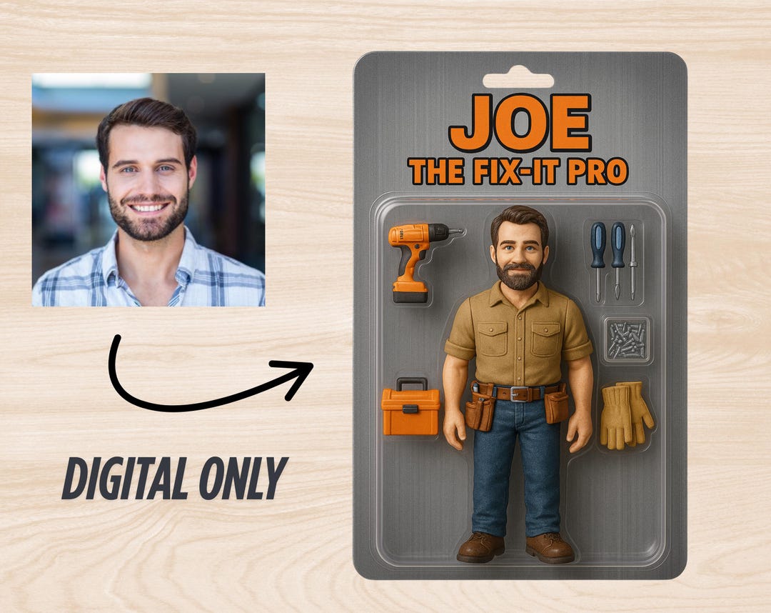 Custom Figure Action Gift Kit, Action Figure Custom, Custom Toy Box ...