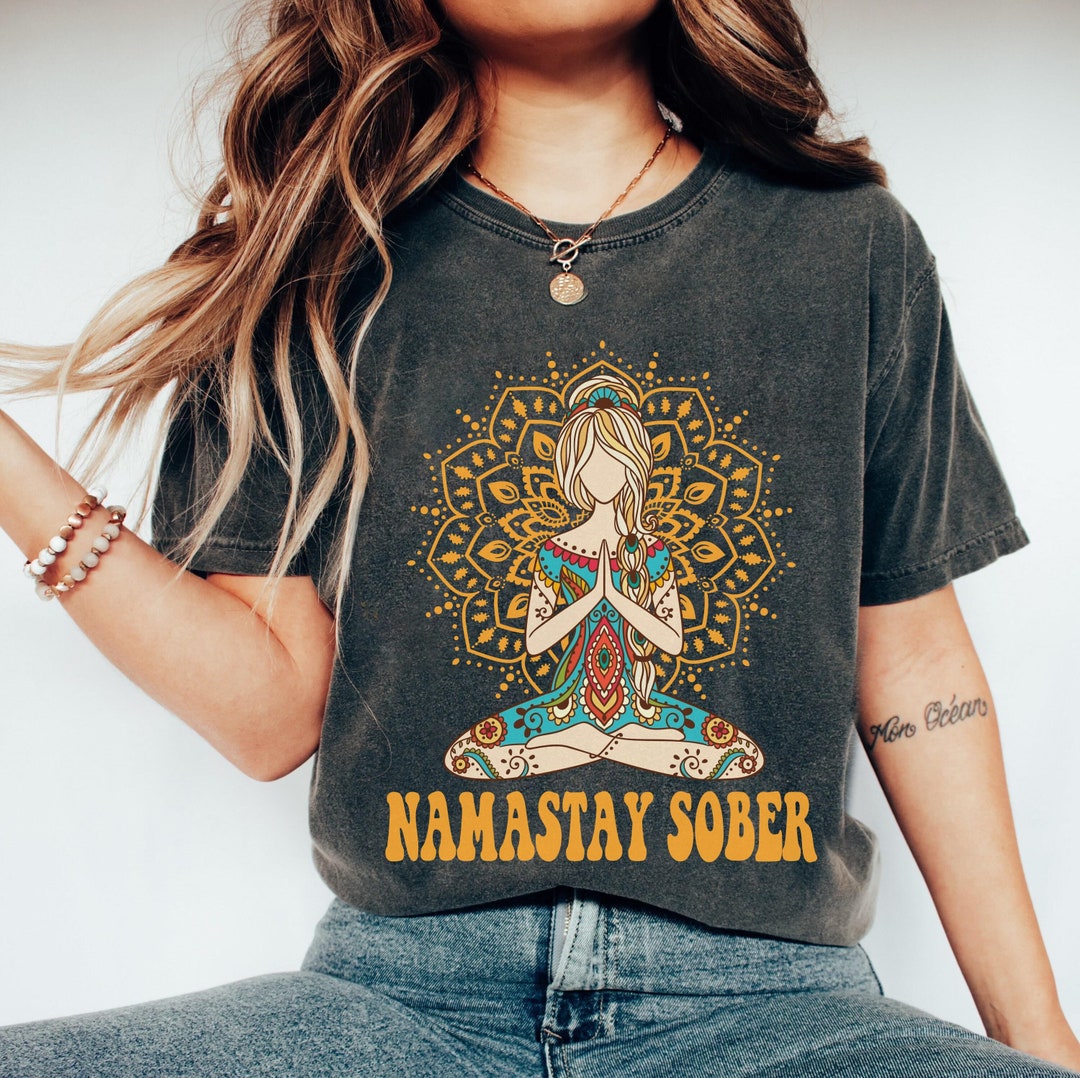 Yoga Shirt, Namastay Sober NA AA 12 Step Recovery Narcotics Anonymous ...