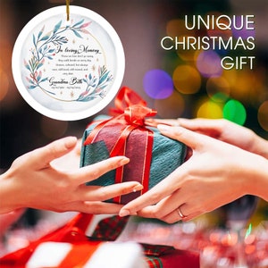 Personalized Memorial Christmas Ornament - Custom in Loving Memory ...