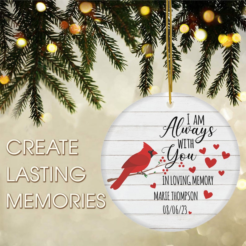 In Loving Memory Memorial Ornament/ Cardinal Memorial - Etsy
