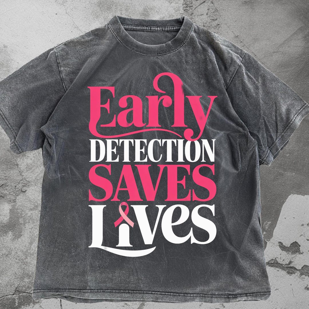 Early Detection Save Lives Shirt, Breast Cancer Awareness Shirt, Breast ...