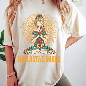 Yoga Shirt, Namastay Sober NA AA 12 Step Recovery Narcotics Anonymous ...