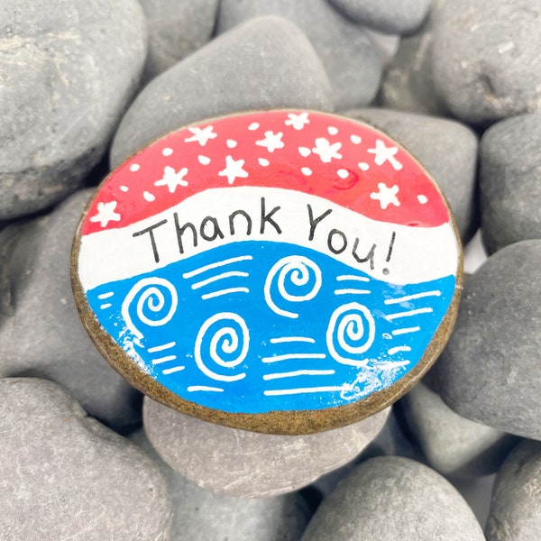 Veteran Painted Rock - Etsy