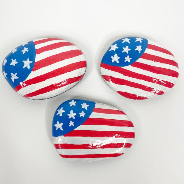 Veteran Painted Rock - Etsy