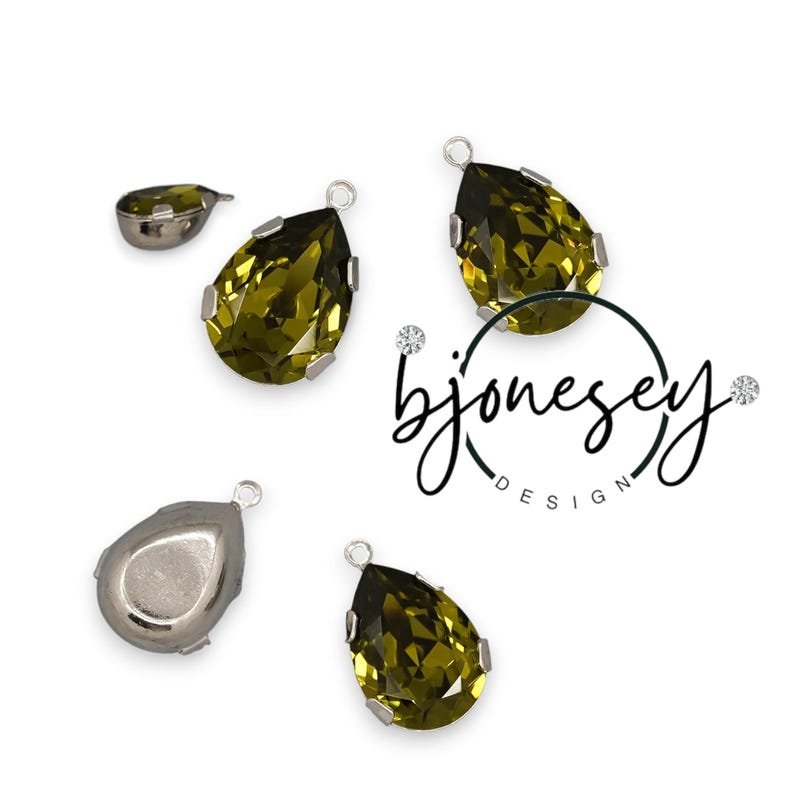 Olivine Swarovski Jewelry - Etsy