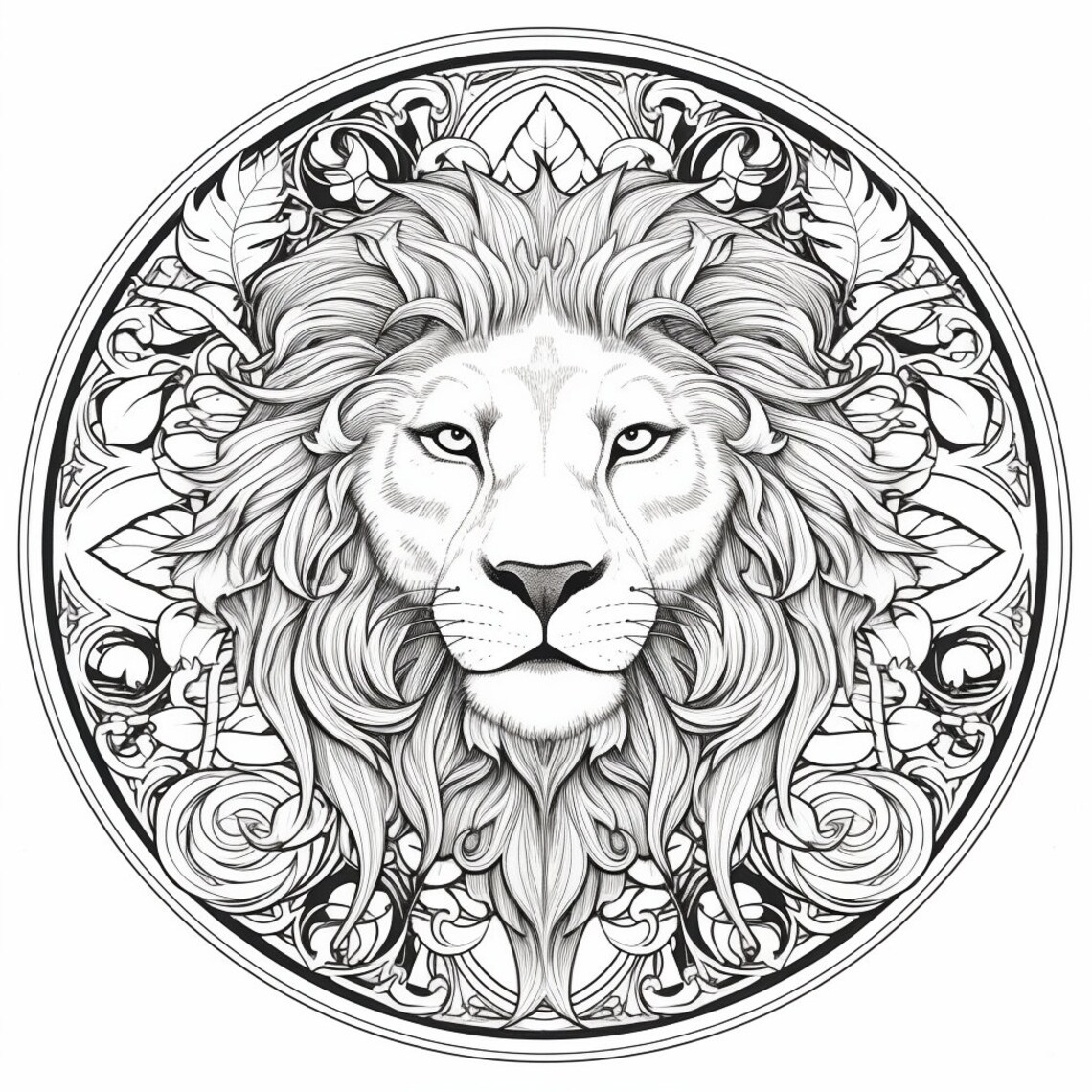 Animal Mandala Coloring Pages (set of 20) - Etsy