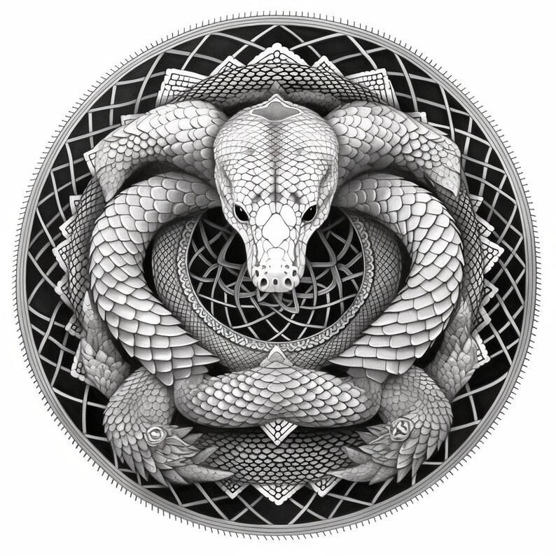 Animal Mandala Coloring Pages (set of 20) - Etsy