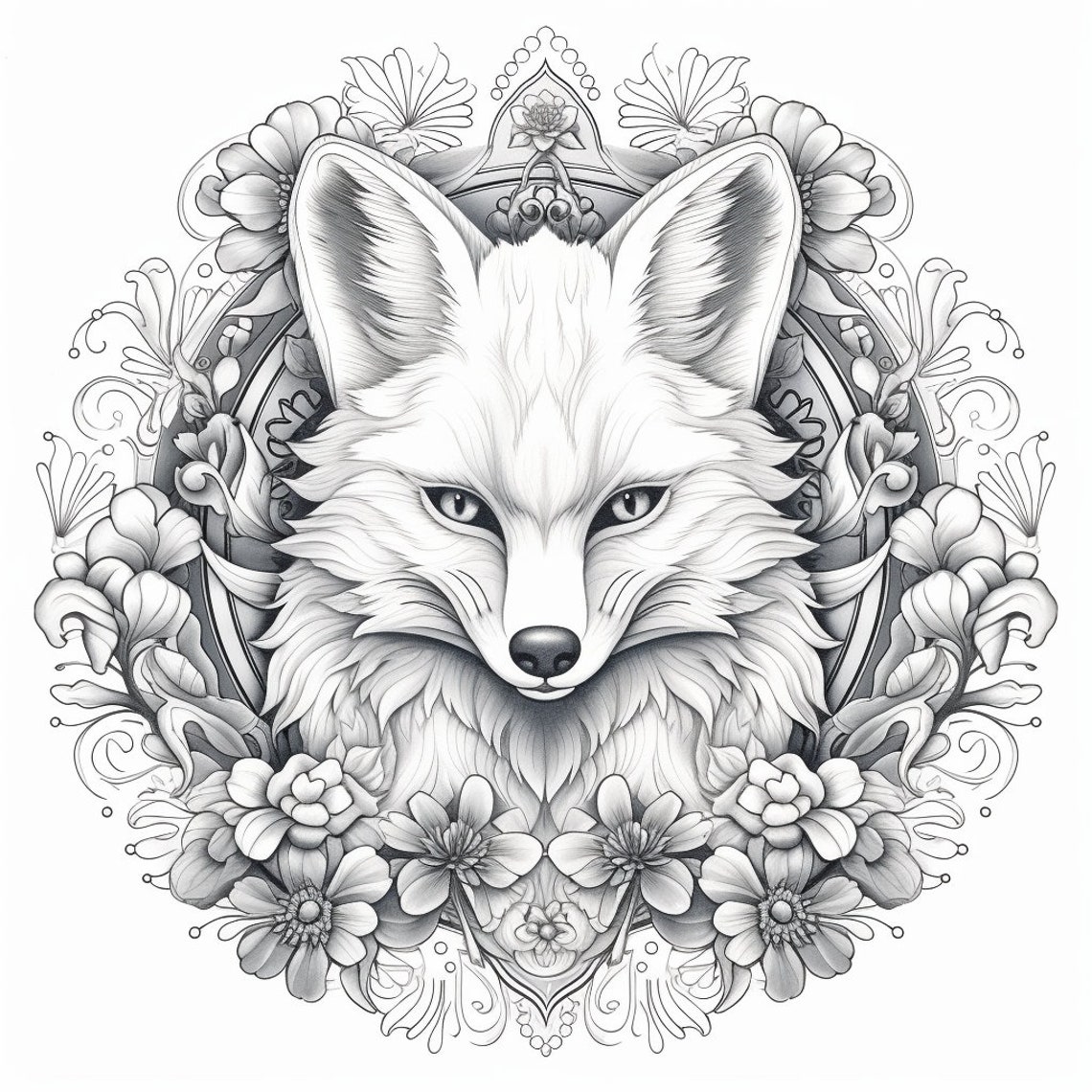 Animal Mandala Coloring Pages (set of 20) - Etsy