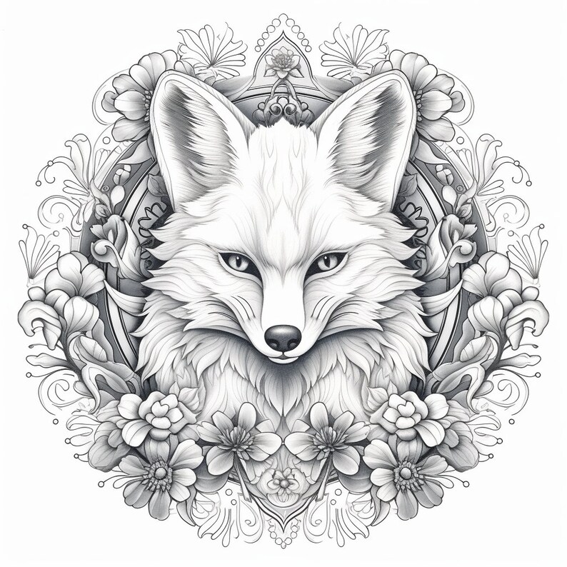 Animal Mandala Coloring Pages (set of 20) - Etsy