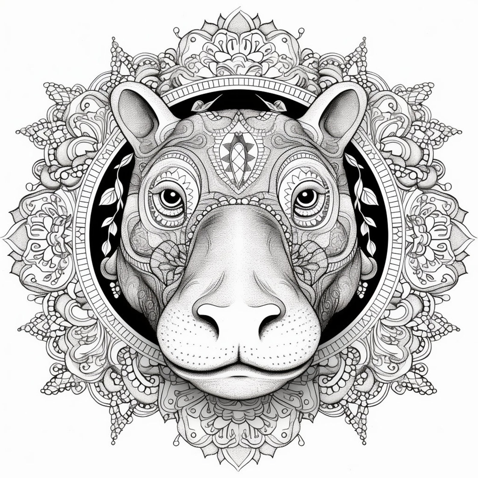 Animal Mandala Coloring Pages (set of 20) - Etsy