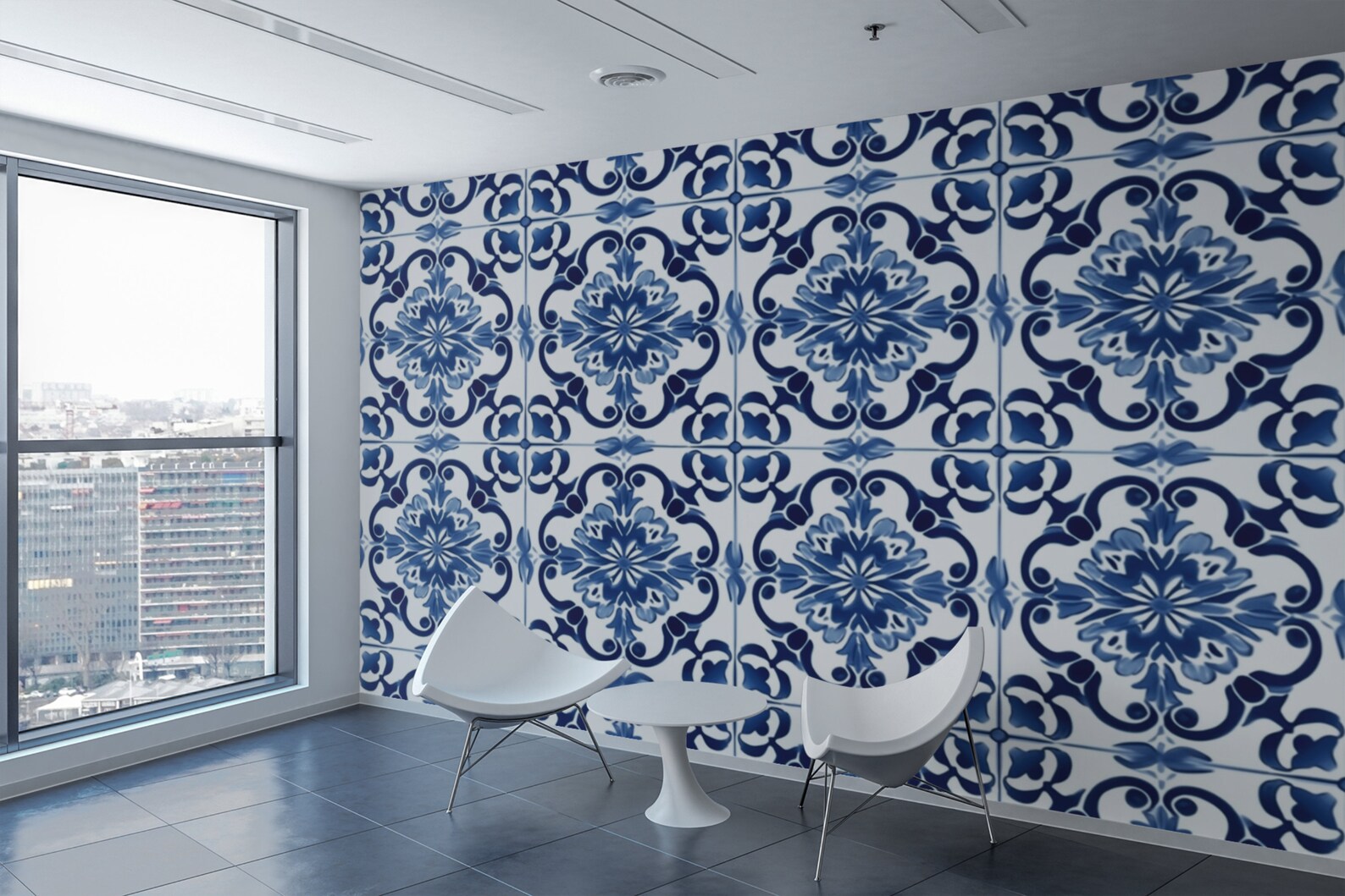 10 Dutch Delft Blue Patterns, Seamless Patterns, Vintage Windmills ...