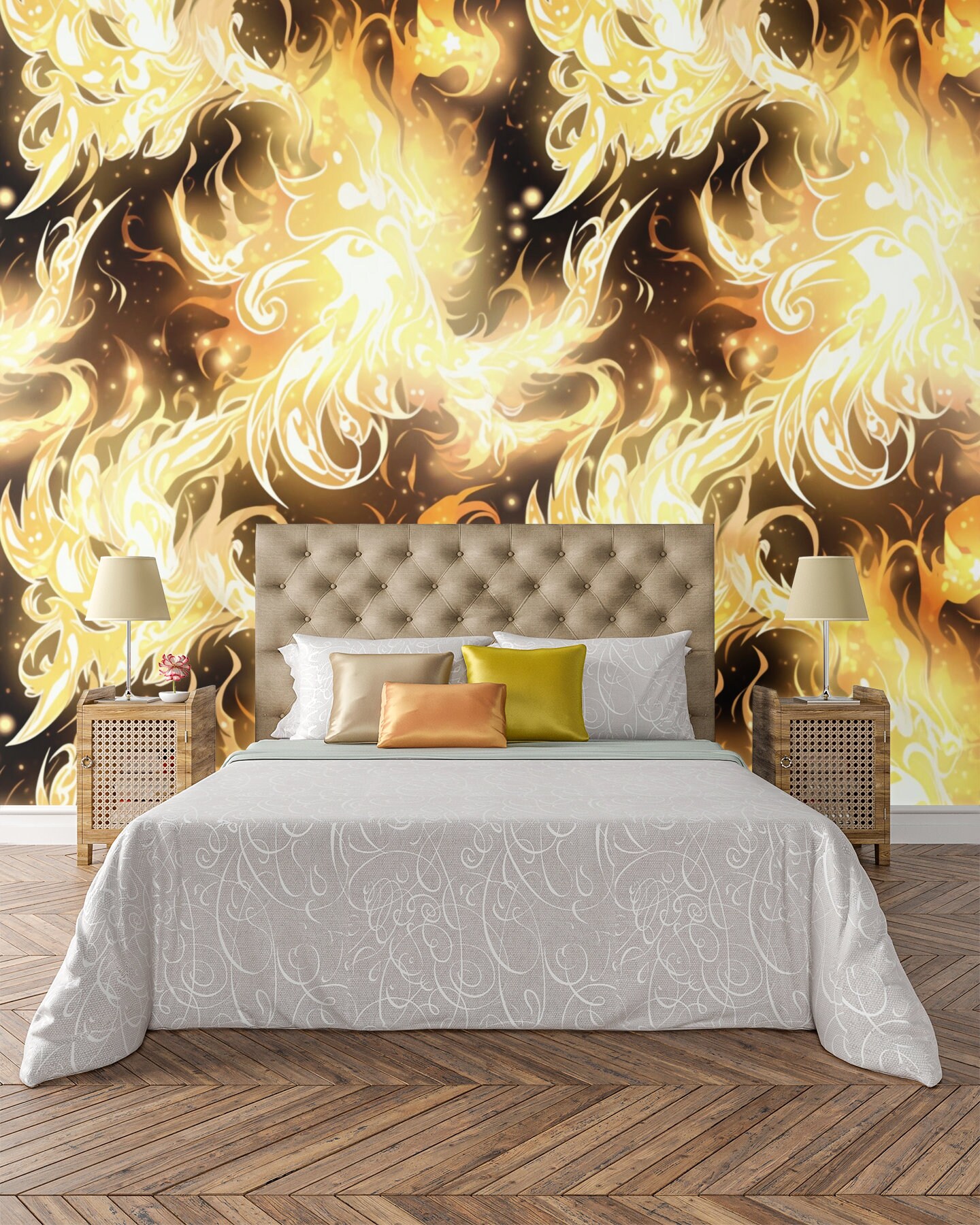 10 Flame Patterns, Seamless Pattern, Background, Decor, Digital Paper ...