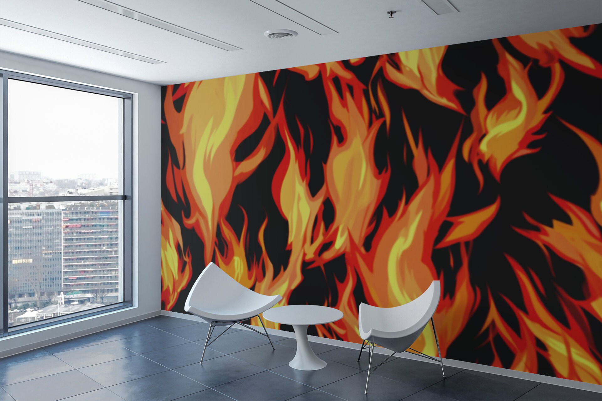 10 Flame Patterns, Seamless Pattern, Background, Decor, Digital Paper ...