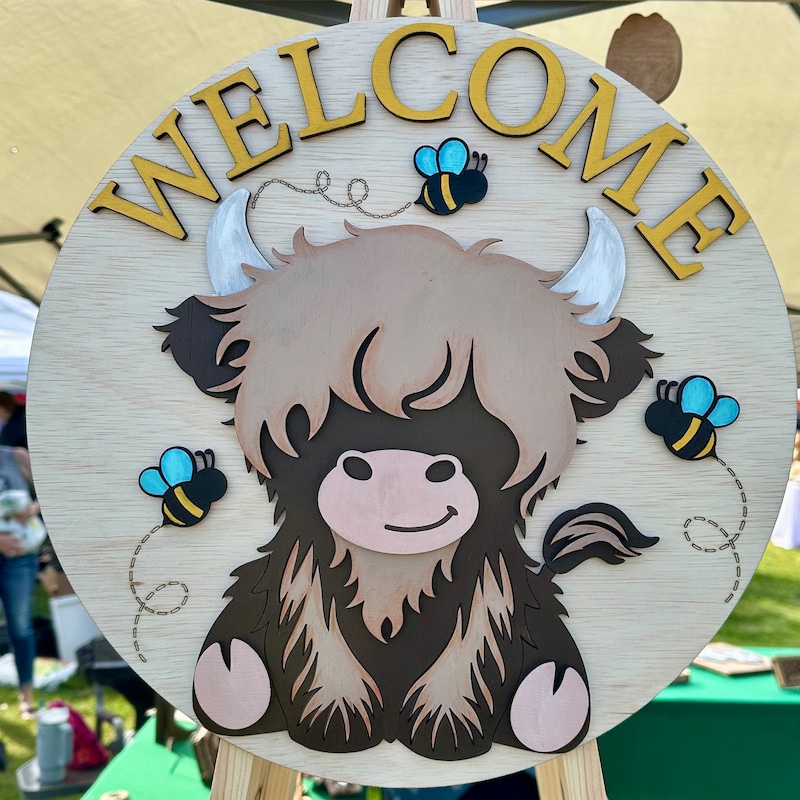 Cow Signs for Wreaths - Etsy