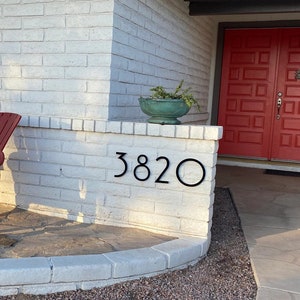 10 Inch Modern House Numbers and Letters, Custom House Address Signs ...