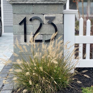 6 Inch Modern House Numbers and Letters, Custom Mailbox Numbers. - Etsy