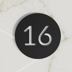 Round Number Plaque. Exam Room Numbers. Door Number Sign. Apartment ...