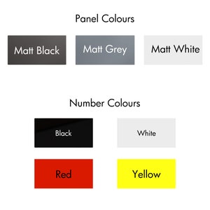 Modern House Numbers, Custom Address Sign Horizontal Plaque, Modern ...