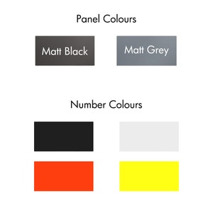 Modern Black House Number Sign, Custom Matt Black Acrylic House Numbers ...