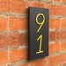 Modern House Numbers, Vertical Address Number Sign, Custom House ...