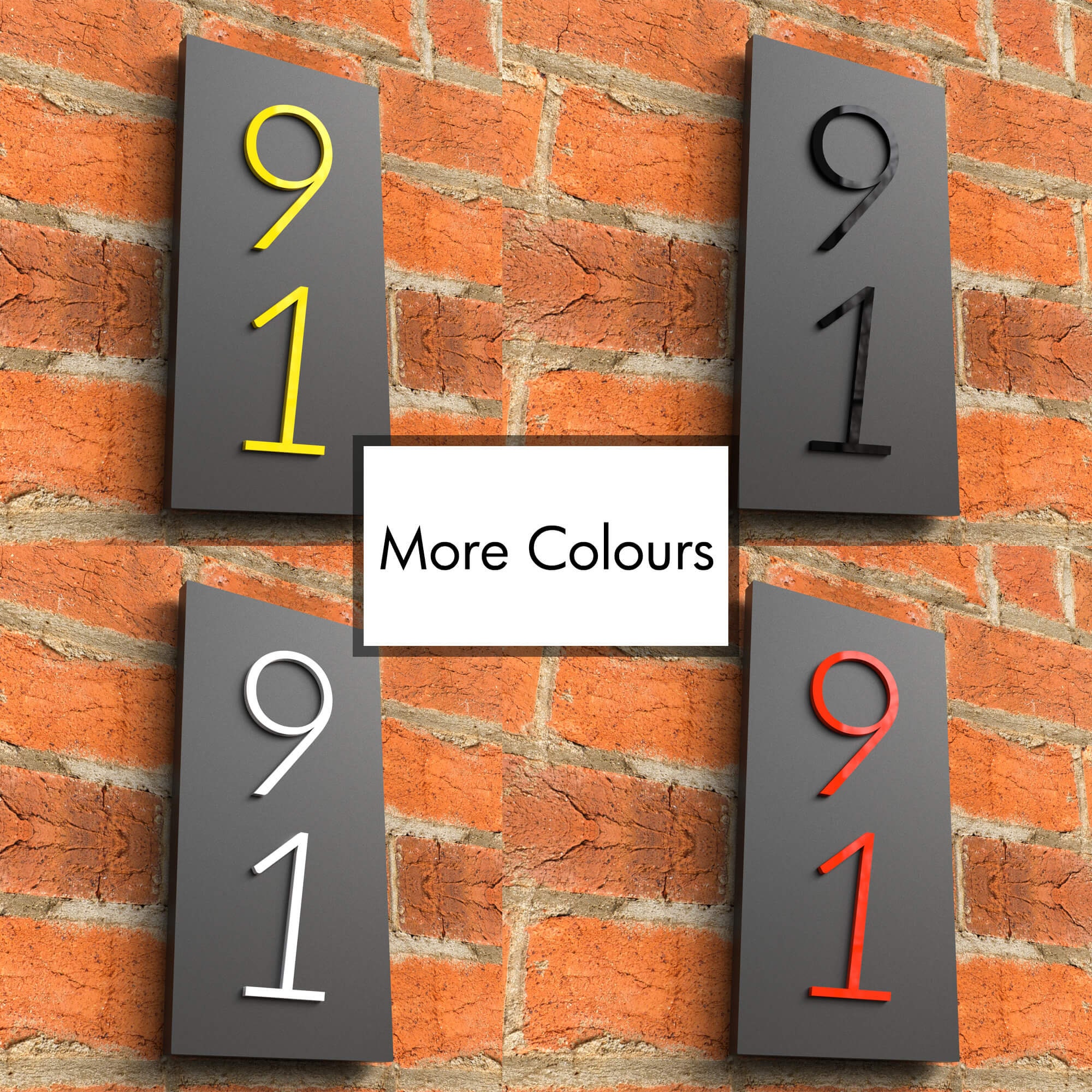 Custom Vertical House Numbers Vertical Address Number Plaque - Etsy