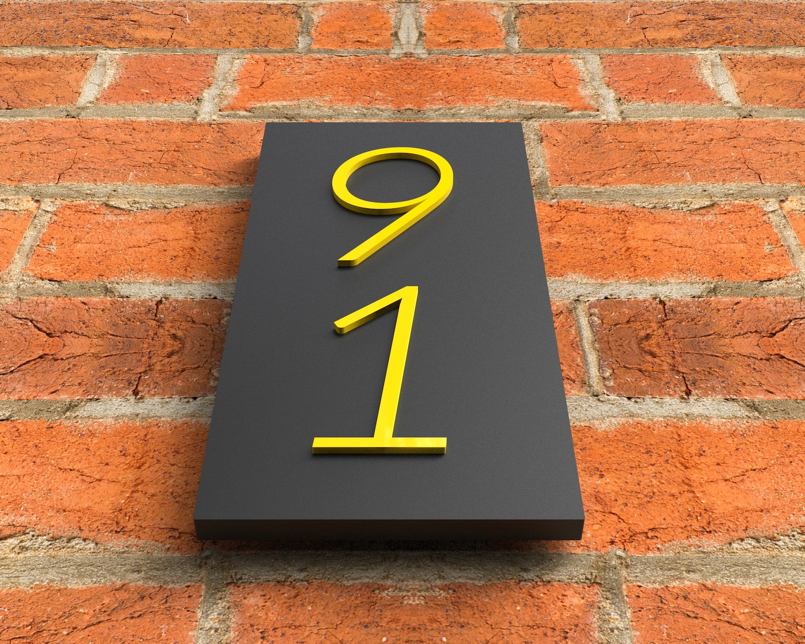 Modern House Numbers, Vertical Address Number Sign, Custom House ...