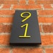 Modern House Numbers, Vertical Address Number Sign, Custom House ...