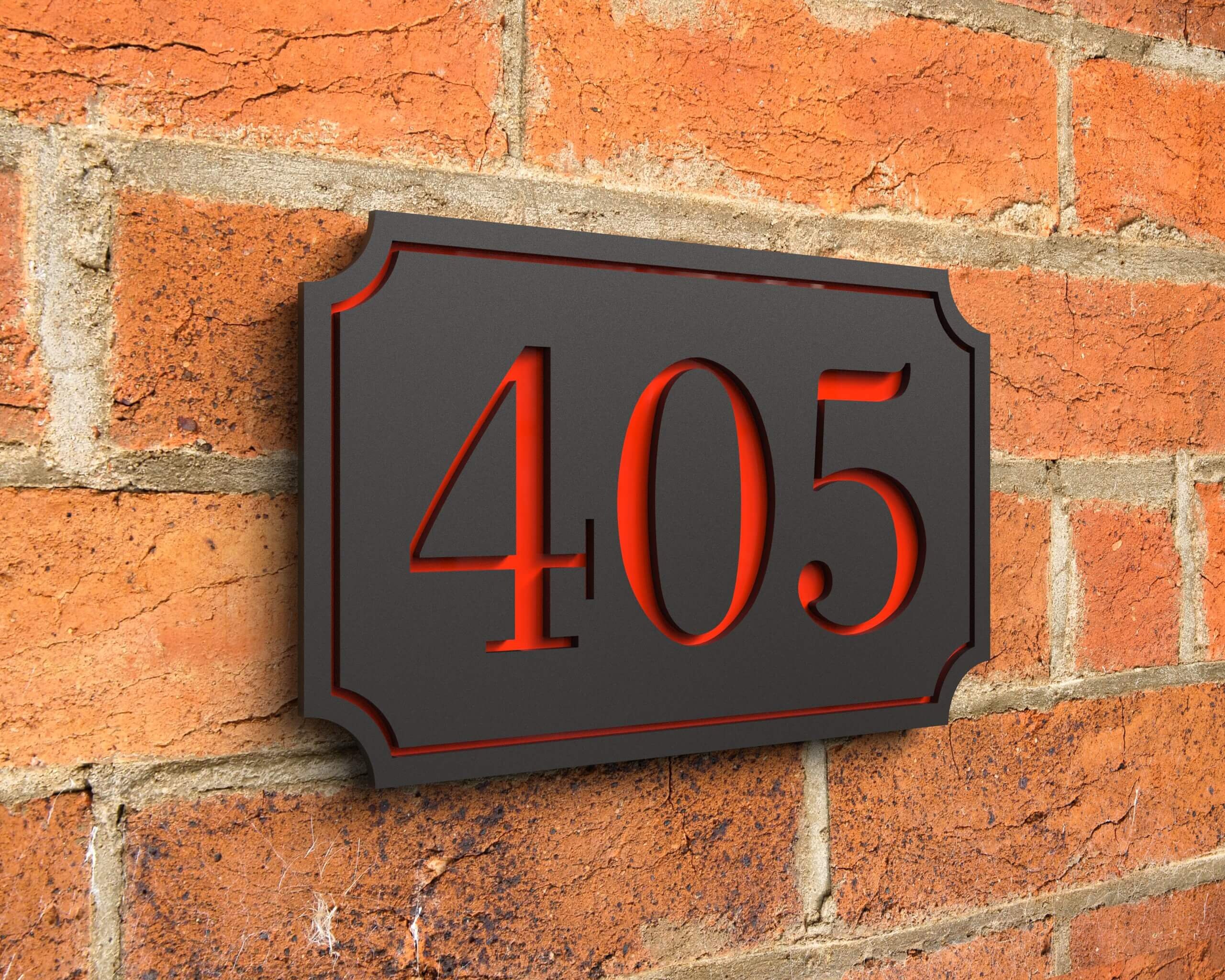 Modern Floating Door Numbers, Custom House Numbers, Matt Black and ...