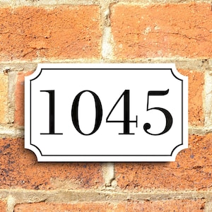 Modern Floating Door Numbers, Custom House Numbers, Matt White and ...