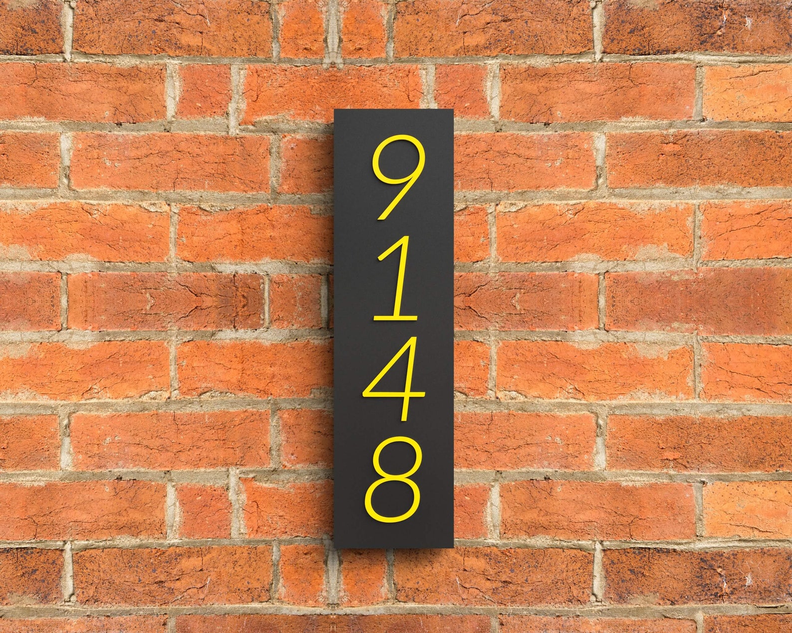 Modern House Numbers, Vertical Address Number Sign, Custom House ...