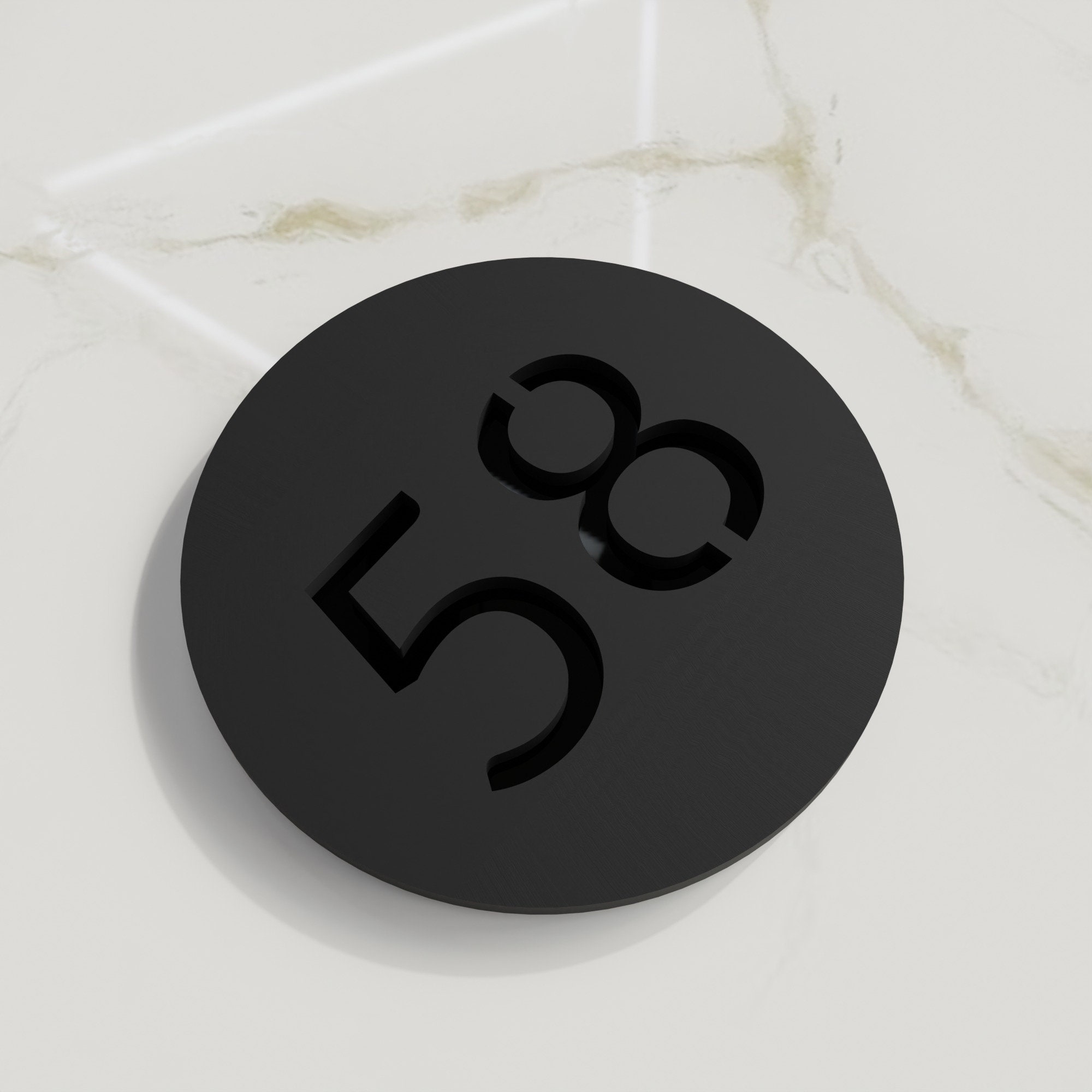 Round Number Plaque. Exam Room Numbers. Door Number Sign. Apartment ...