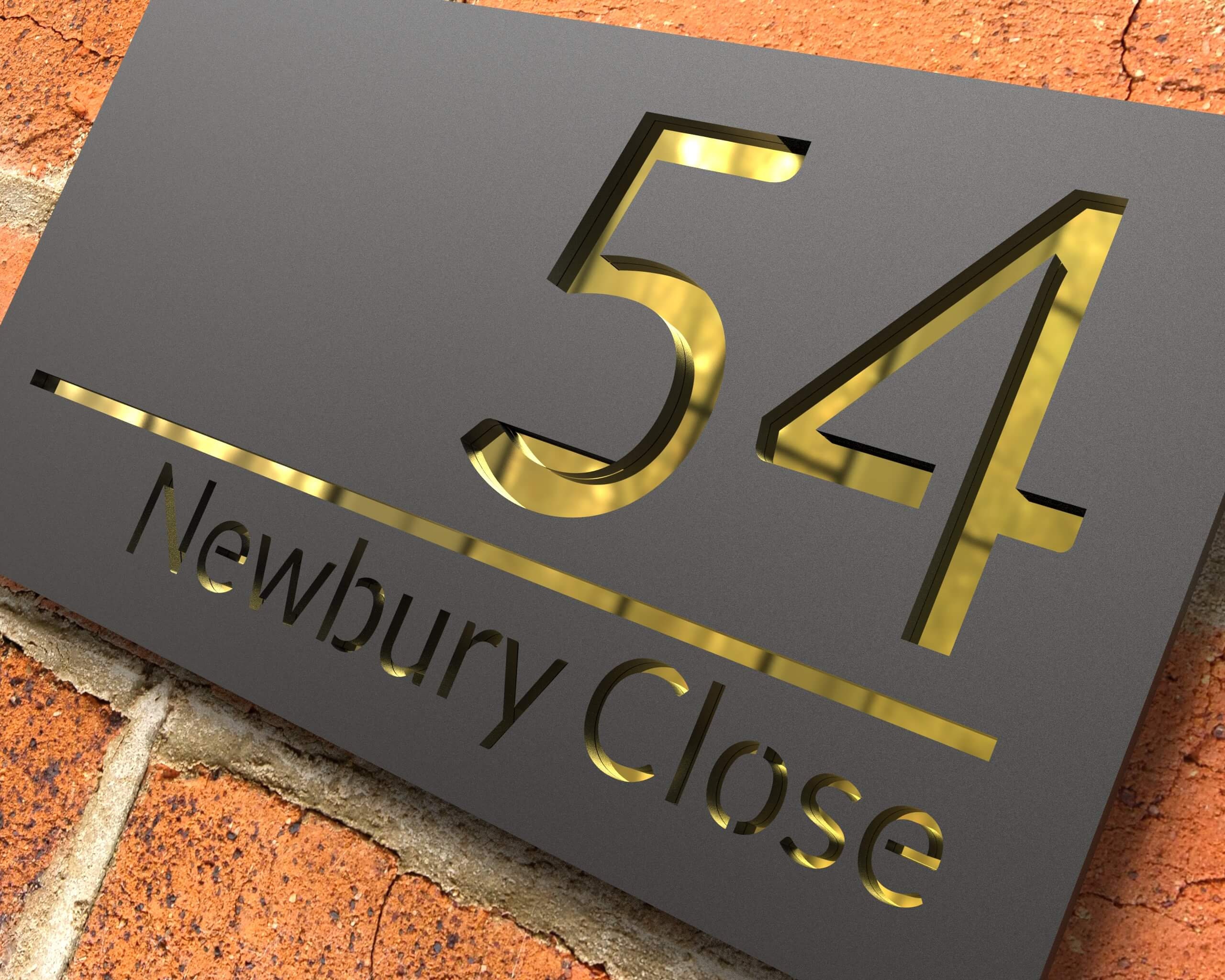 Modern Floating House Number Sign Custom Matt Anthracite Grey - Etsy UK