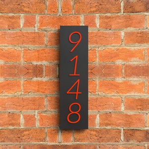 Custom Large House Numbers, Vertical Address Number Plaque, Custom ...