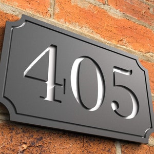 Modern Floating Door Numbers, Custom House Numbers, Matt Black and ...