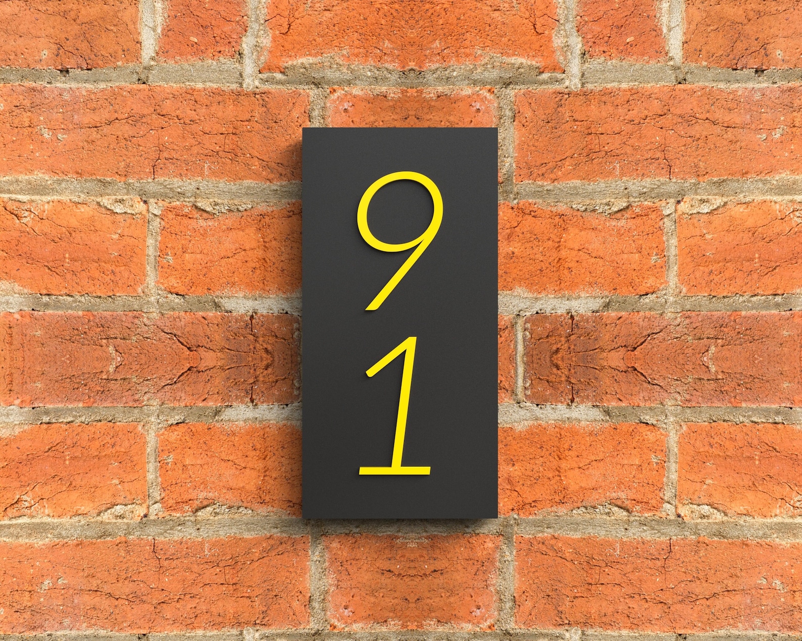 Modern House Numbers, Vertical Address Number Sign, Custom House ...