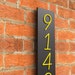 Modern House Numbers, Vertical Address Number Sign, Custom House ...