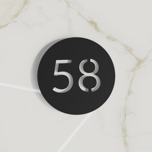 Round Number Plaque. Exam Room Numbers. Door Number Sign. Apartment ...