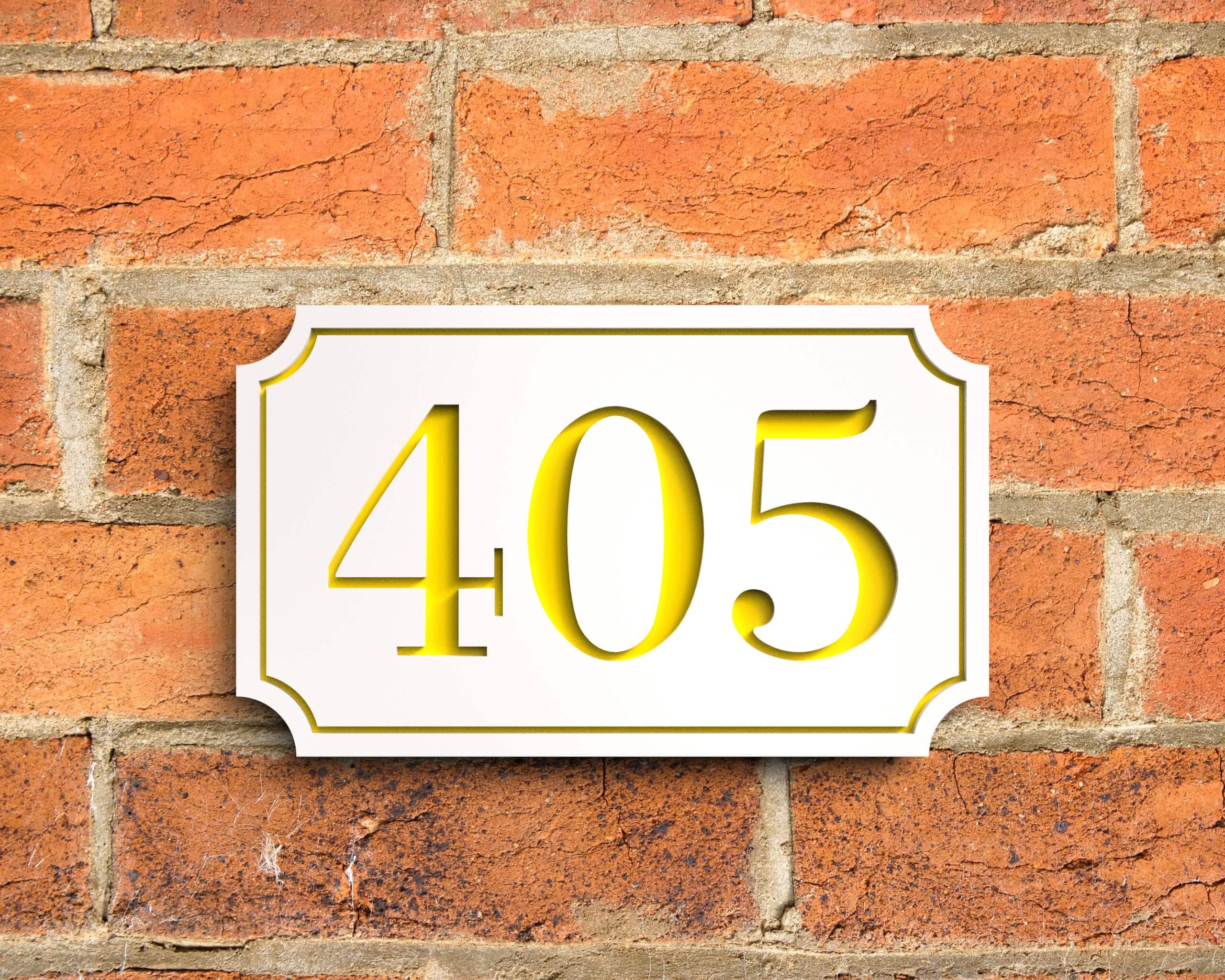 Modern Floating Door Numbers Custom House Numbers Matt White - Etsy