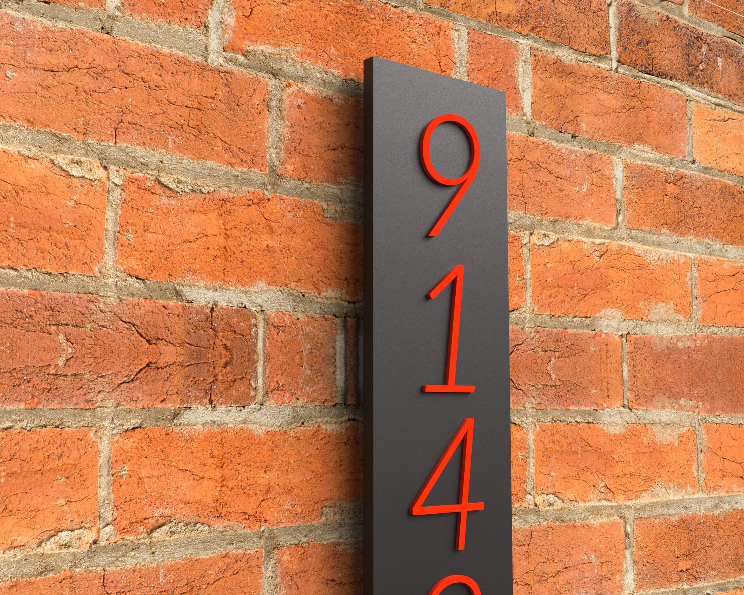Custom Vertical House Numbers, Vertical Address Number Plaque, Custom ...