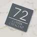 Modern Anthracite Grey House Numbers, Custom Matt Grey Acrylic House ...