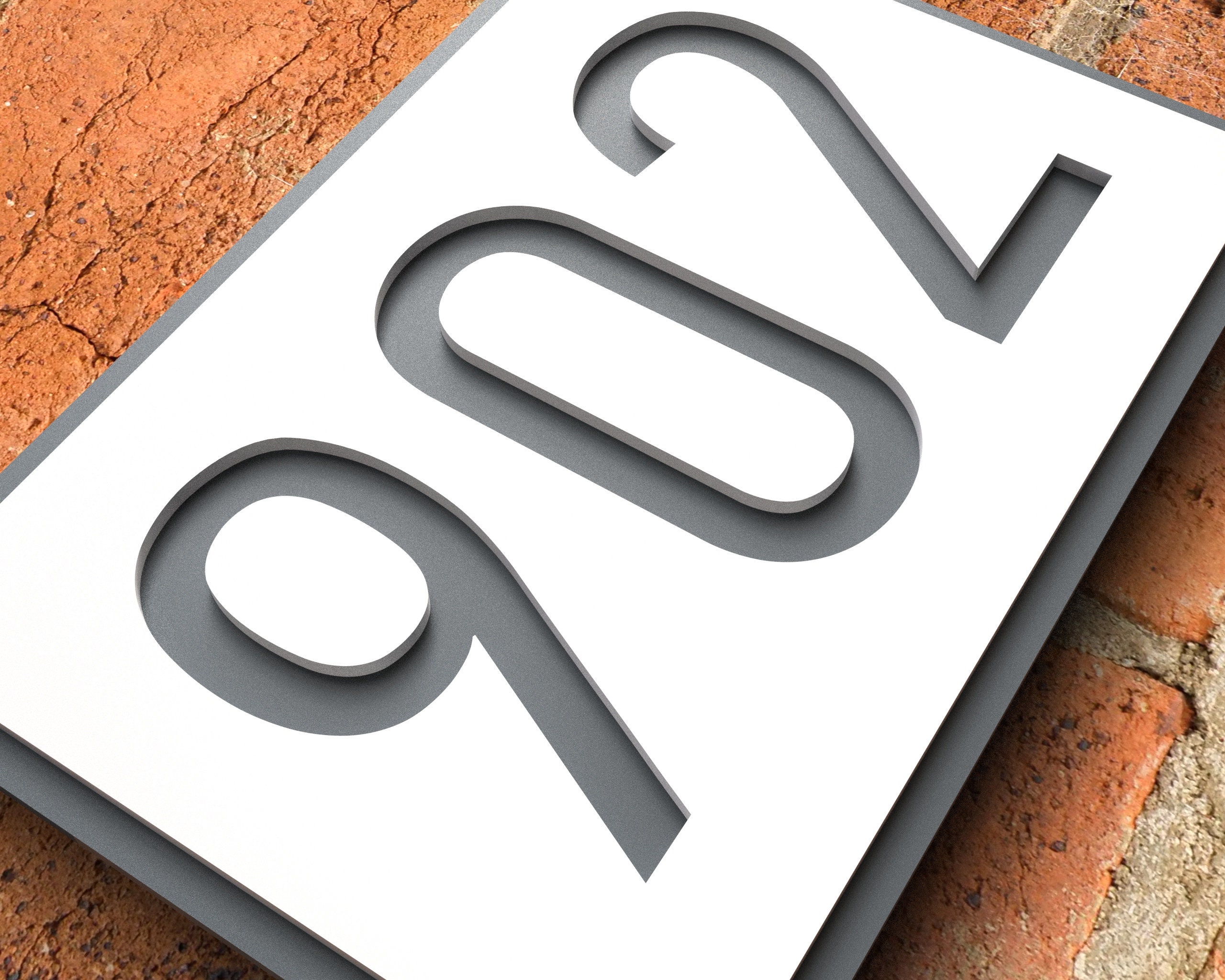 Anthracite Grey House Numbers Custom Address Number Street - Etsy