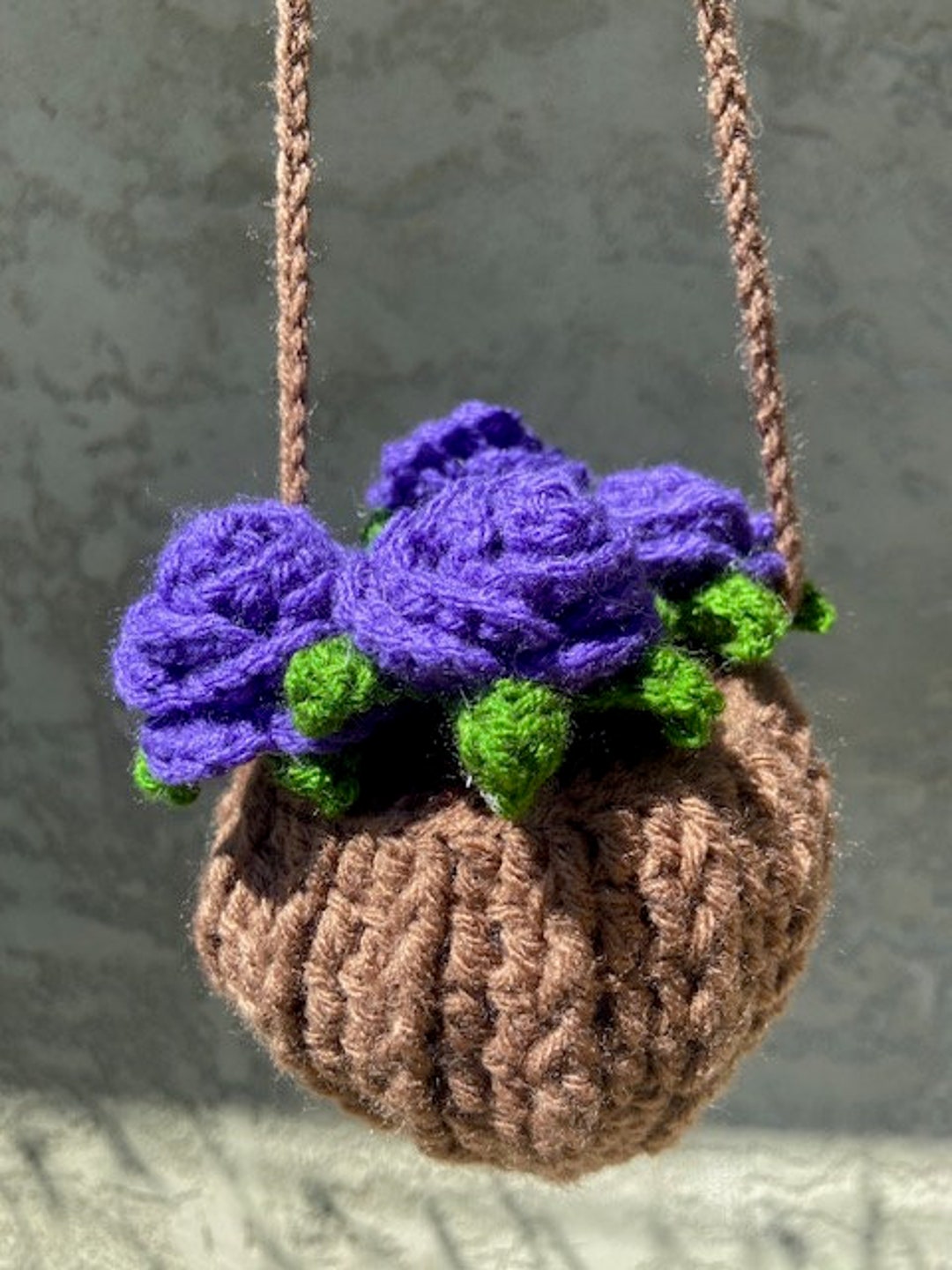 Crocheted Blue Potted Plant (hydrangea) - Etsy