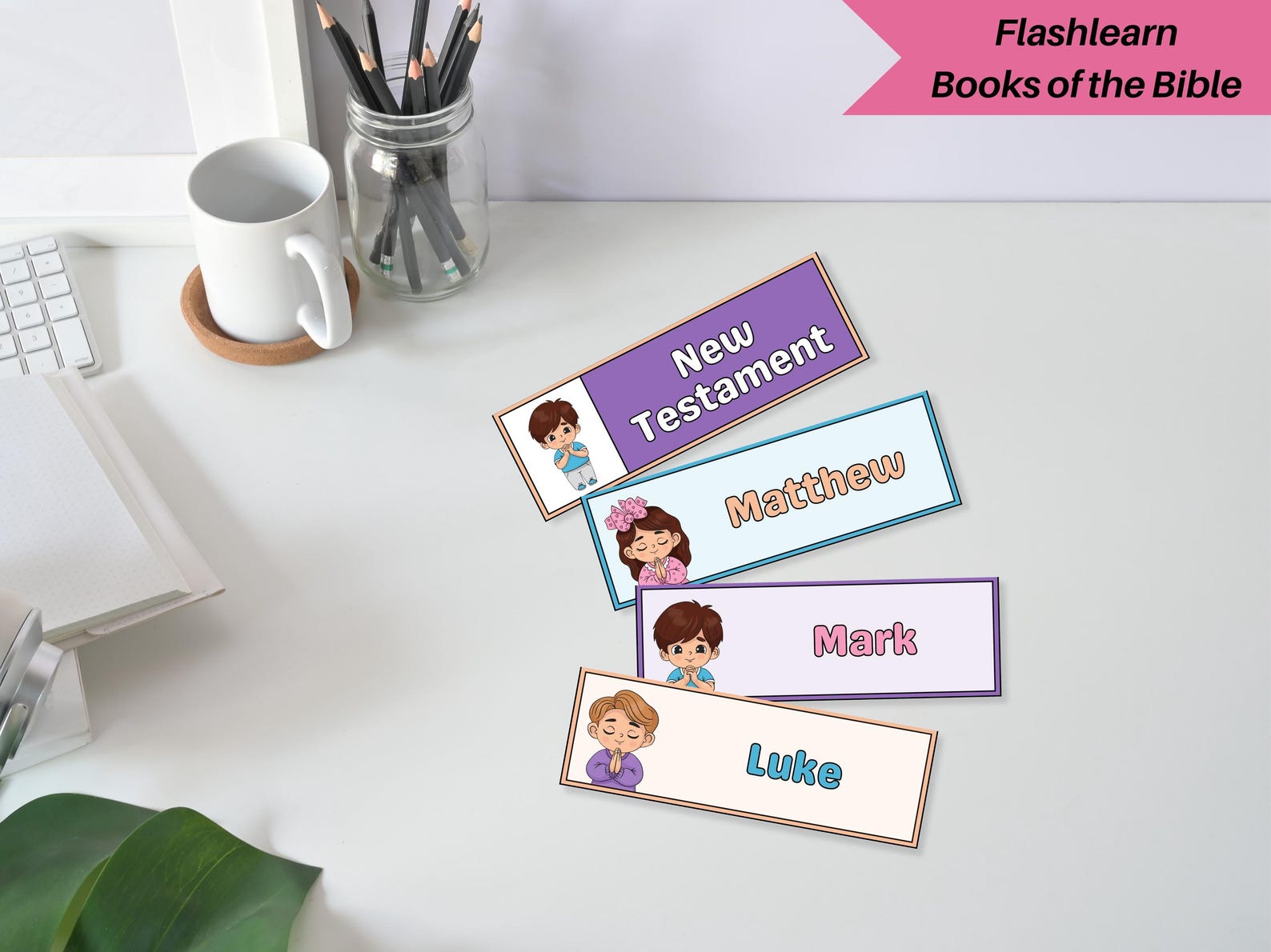 Bible Books Flashcards - Educational Printable for Bible Study, Sunday ...
