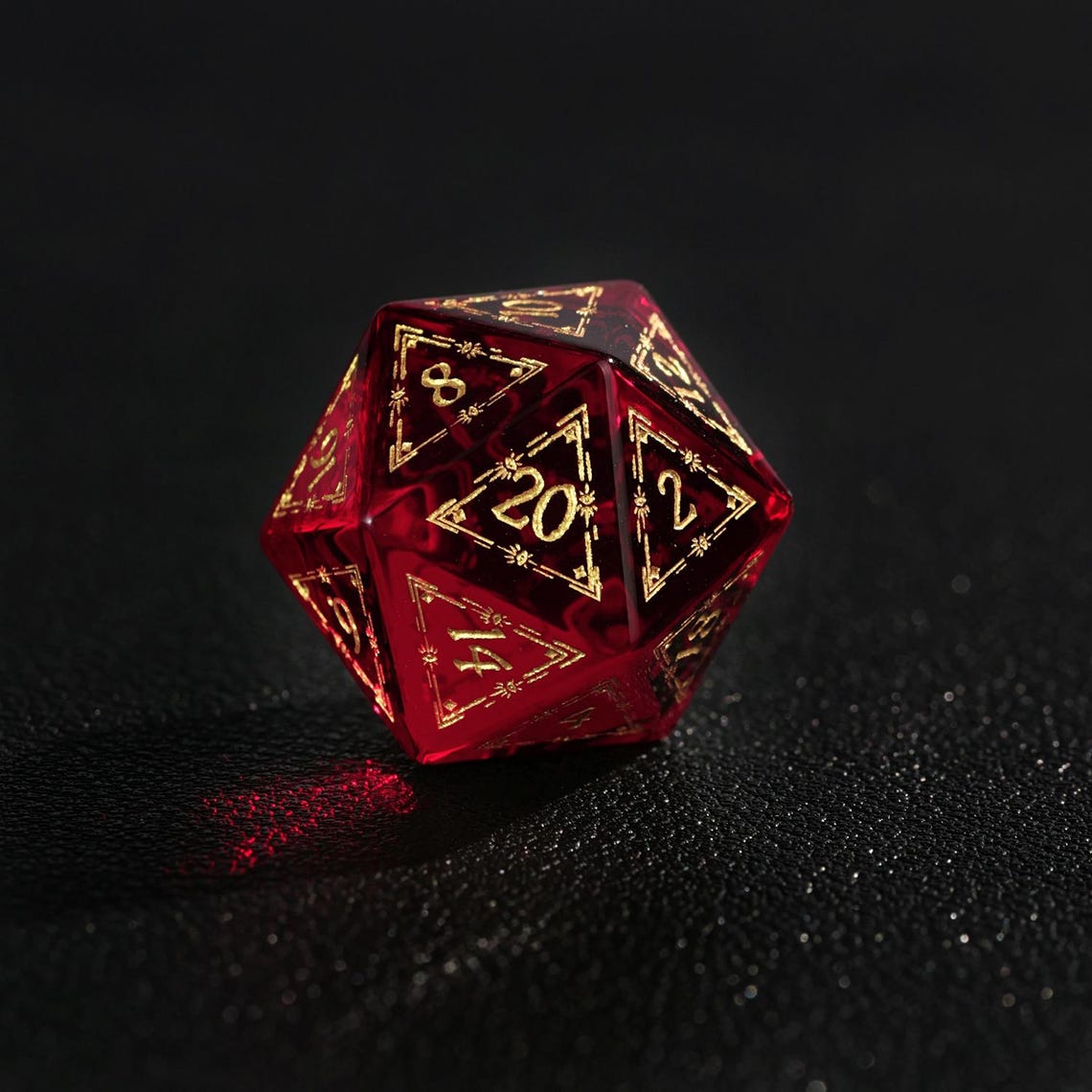 Red Garnet DND Dice Set (birthday Gift), Dice Set, Dungeons & Dragons ...